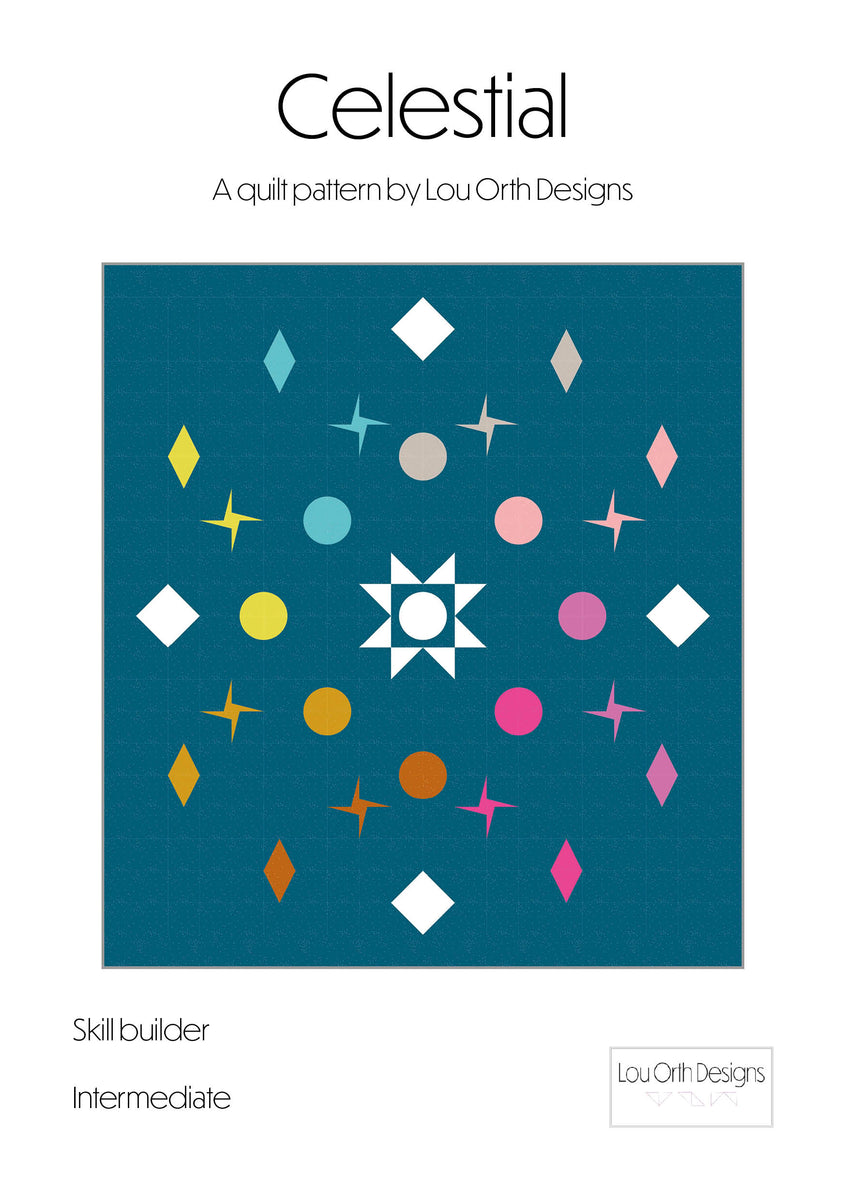 Celestial Quilt pattern - PDF – Lou Orth Designs - Modern quilt patterns