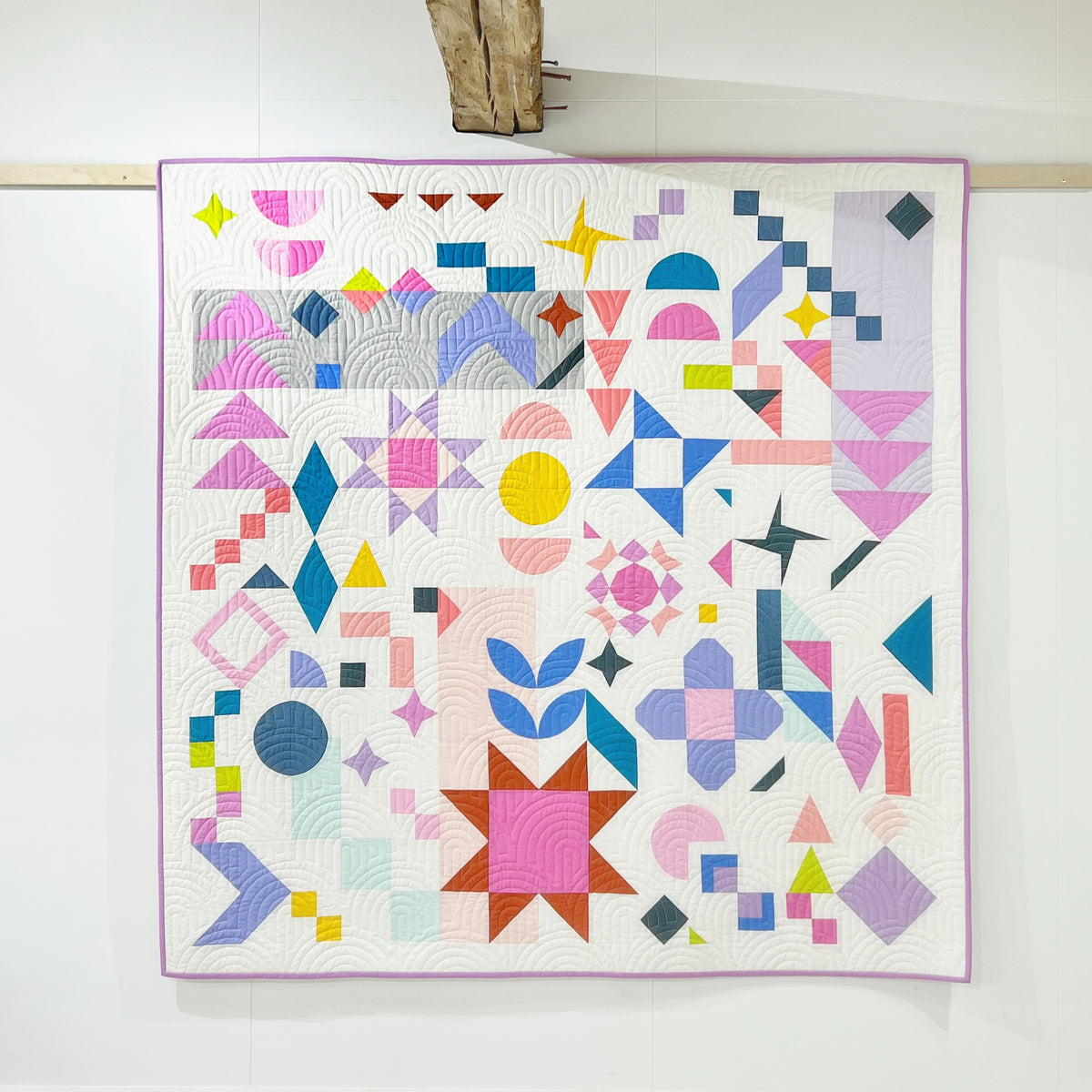 Gather and Sew Block of the Month quilt – Lou Orth Designs - Modern ...