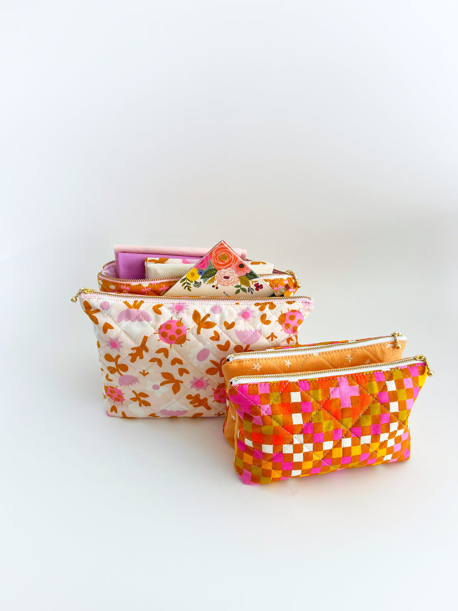 Gemini pouch sewing pattern – Lou Orth Designs - Modern quilt patterns