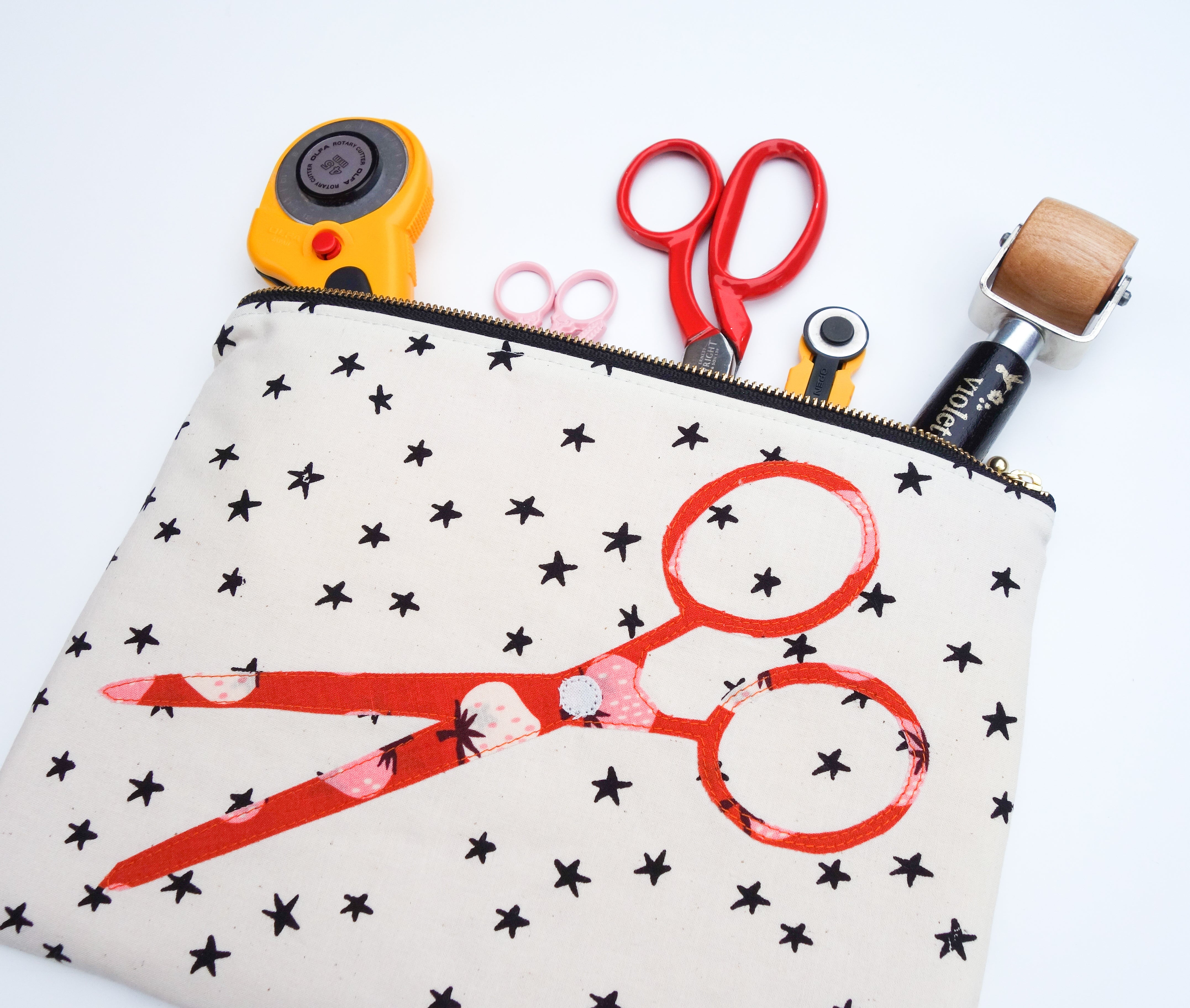 Snip Snip Applique pattern and pouch project. PDF pattern – Lou Orth ...